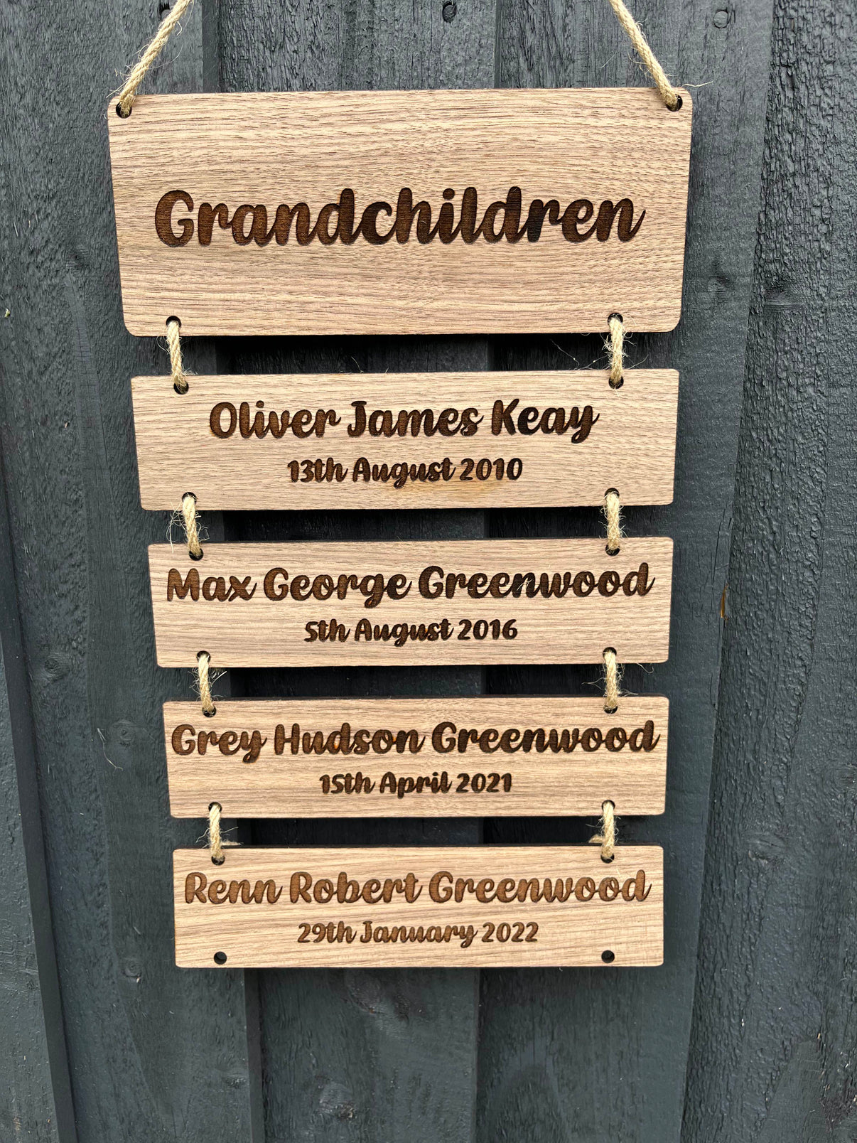 Grandchildren Plaque – ArtyFartyGifts